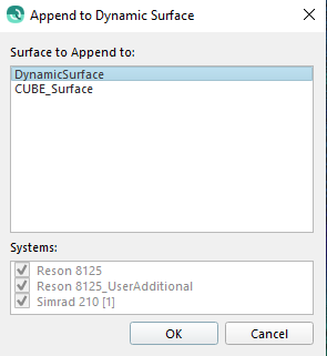 Qimera Append to Dynamic Grid Dialog